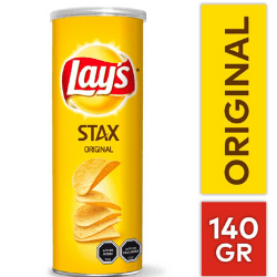 Papas Lays Stax Original, 140 gr | licoshop.cl