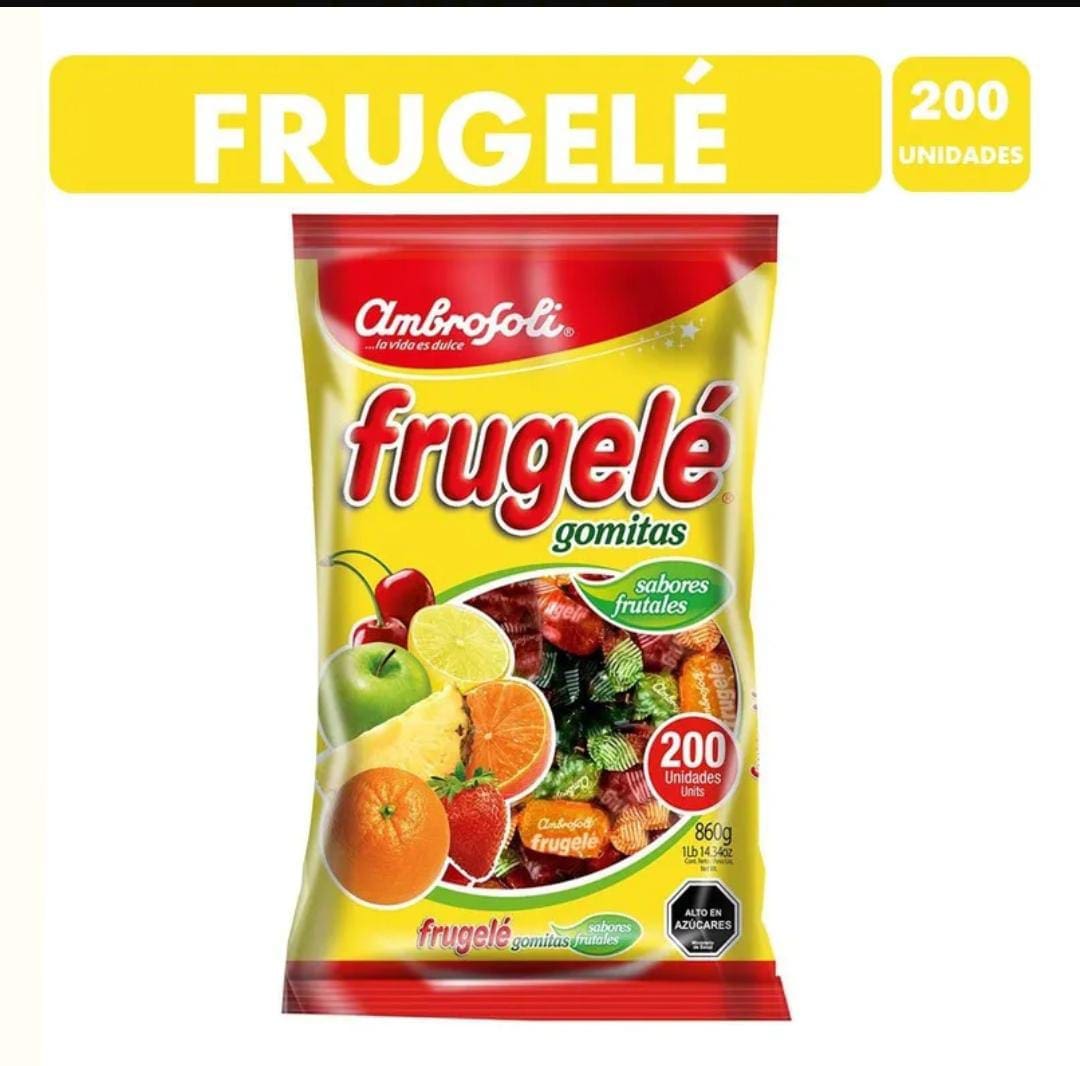 Frugele, gomitas bolsa 200und 860gr | licoshop.cl
